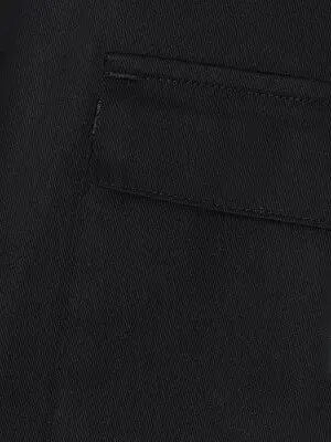 RIVET UTILITY Sleeveless Frayed Cotton-blend Twill Jumpsuit