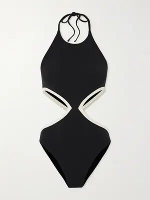 Lisa Marie Fernandez Halterneck Swimsuit - Black