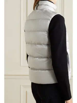 Canada Goose Cypress Quilted Recycled Ripstop Down Vest - Silver
