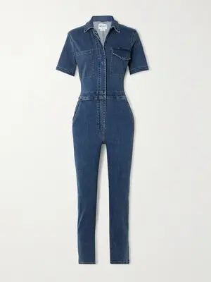 RIVET UTILITY Rebel Denim Jumpsuit - Blue