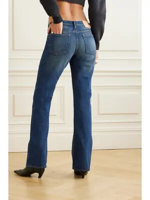 Acne Studios Low-rise Bootcut Organic Jeans - Blue