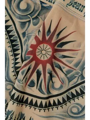 JEAN PAUL GAULTIER Printed Stretch-jersey Mini Skirt
