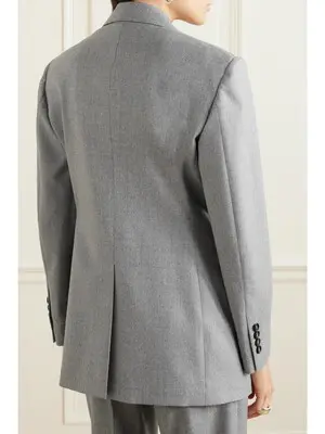 Brunello Cucinelli Ribbed Wool And Wool-flannel Blazer