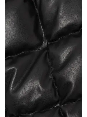 Bogner Lissi-d Hooded Quilted Faux Leather And Shell Jacket