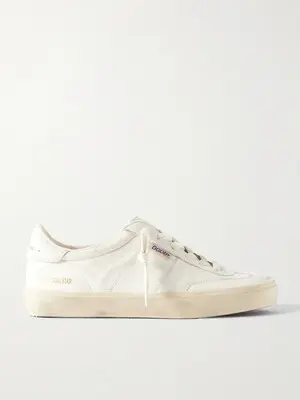 GOLDEN GOOSE Soul-star Distressed Leather Low-top Sneakers - White