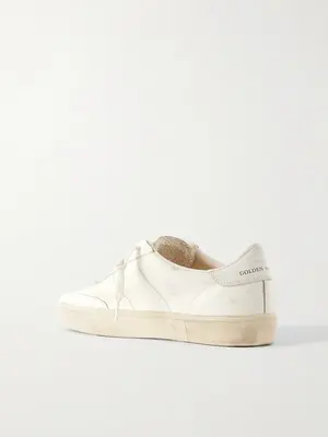 GOLDEN GOOSE Soul-star Distressed Leather Low-top Sneakers - White