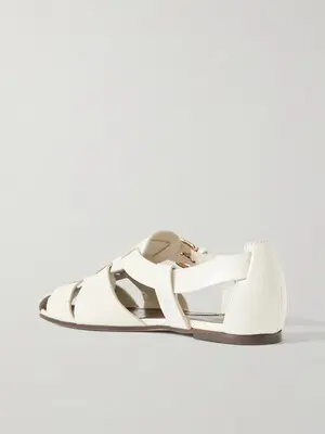 EMME PARSONS Ernest Leather Fisherman Sandals - Neutrals