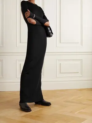 Givenchy Open-back Cutout Knitted Maxi Dress
