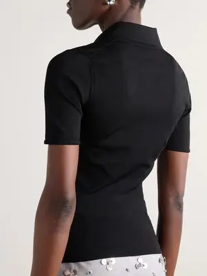 Dolce & Gabbana Appliquéd Jersey Polo Shirt