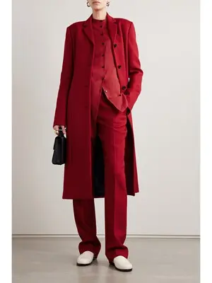 Veronica De Piante Wool And Silk-blend Shirt