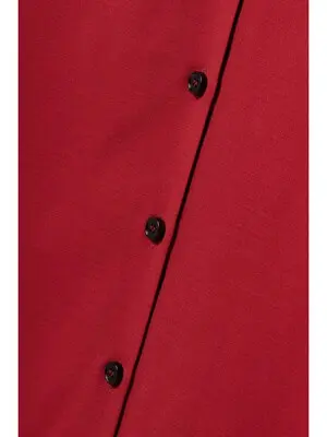 Veronica De Piante Wool And Silk-blend Shirt