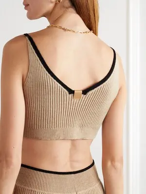 Loewe Ribbed Wool Bralette
