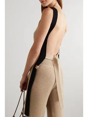 Loewe Backless Ribbed Wool Tunic