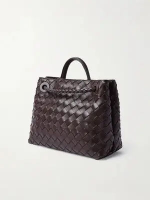 Bottega Veneta Small Intrecciato Leather Tote - Brown