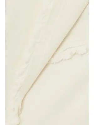 Acne Studios Frayed Cotton And Linen-blend Blazer