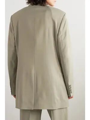 Acne Studios Double-breasted Herringbone Jacquard Blazer