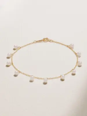 Mizuki 14 Karat Pearl Bracelet - Gold