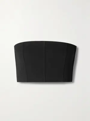THE ROW Hilde Wool-blend Bandeau Top - Black