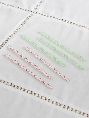 GOHAR WORLD Swizzle Murano Glass Cocktail Sticks