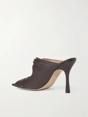 Bottega Veneta Stretch Buckle Leather Mules