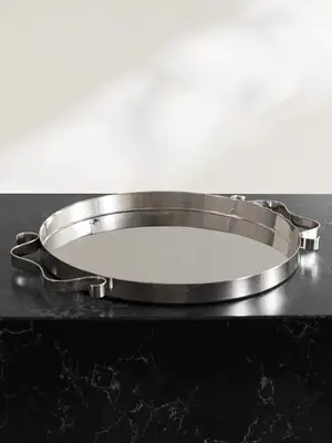 SOPHIE LOU JACOBSEN Squiggle Stainless Steel Tray - Silver
