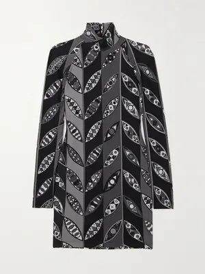 Emilio Pucci Printed Stretch-jersey Mini Dress