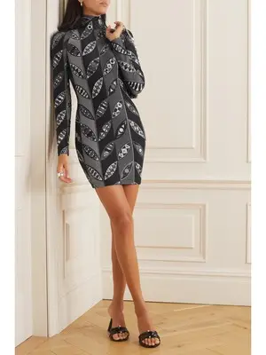 Emilio Pucci Printed Stretch-jersey Mini Dress