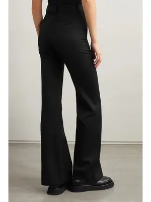 NILI LOTAN Arielle Wool-twill Flared Trousers