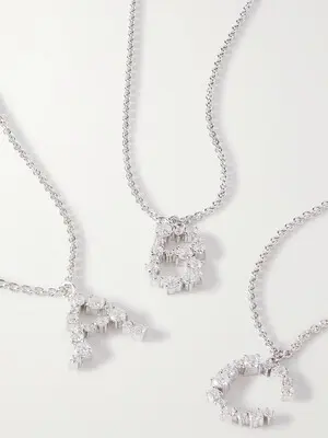 Completedworks Rhodium-plated Recycled Crystal Necklace