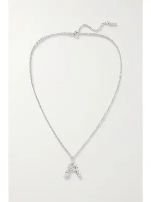 Completedworks Rhodium-plated Recycled Crystal Necklace