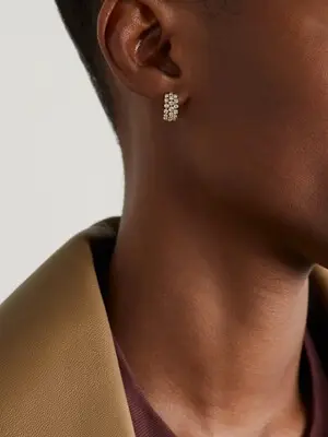 ANITA KO 18-karat Yellow Diamond Hoop Earrings