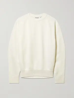 FFORME Hannah Pleated Cashmere Sweater - Off-white