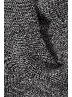 Johnstons Of Elgin Ribbed Cashmere-blend Socks