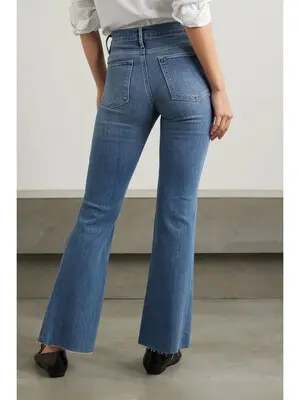 FRAME Le Easy Flare Jeans In Drizzle Wash