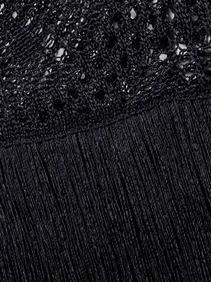Stella McCartney Fringed Crocheted Maxi Dress