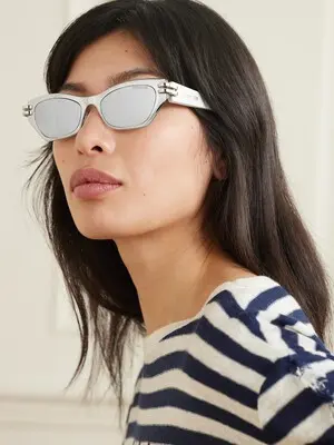 Dior Cat-eye Acetate Sunglasses - Silver