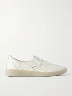 Bottega Veneta Intrecciato Leather Slip-on Sneakers