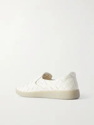 Bottega Veneta Intrecciato Leather Slip-on Sneakers