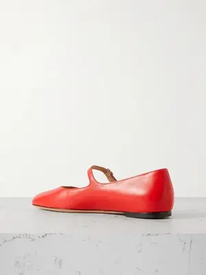 Bally Leather Mary Jane Ballet Flats
