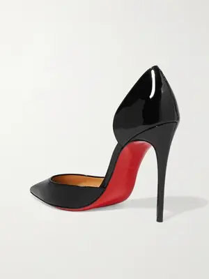CHRISTIAN LOUBOUTIN Iriza 100 Patent Leather Pumps - Black
