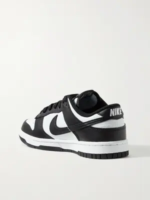 Nike Dunk Low Leather Sneakers - Black
