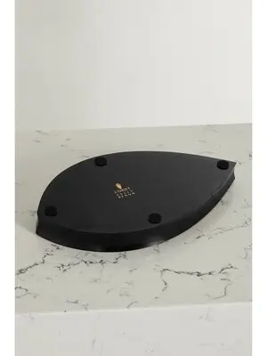 L'Objet Kelly Behun Wide Eye Resin, Shell, And Brass Tray