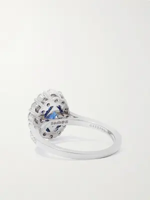 GARRARD 1735 Platinum, Sapphire And Diamond Ring