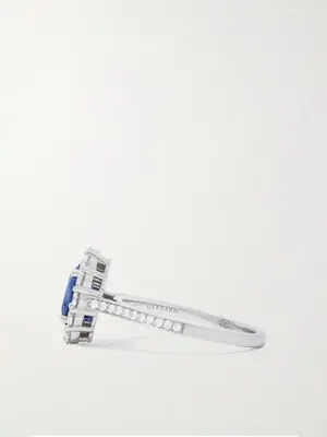 GARRARD 1735 Platinum, Sapphire And Diamond Ring