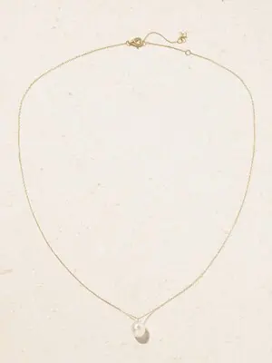 Mateo 14k Gold Pearl And Diamond Necklace