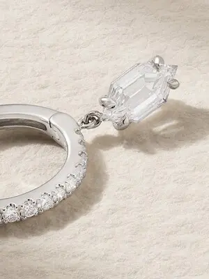 ANITA KO 18-karat Diamond Huggie Earring