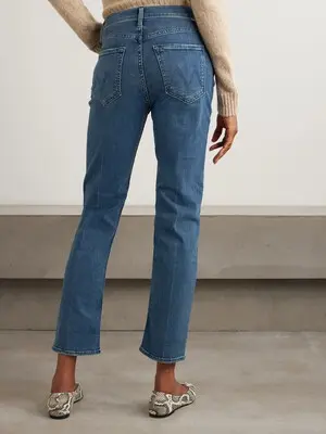 MOTHER The Tomcat Hover High-rise Straight Leg Jeans