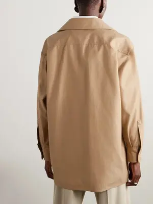 Max Mara Ulrico Cotton-canvas Shirt - Metallic
