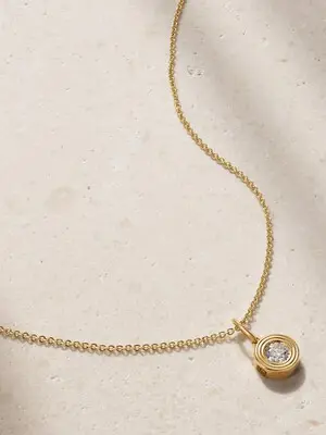 SYDNEY EVAN 14-karat Yellow Diamond Pendant Necklace - Gold
