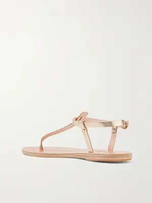 ANCIENT GREEK SANDALS Lito Metallic Leather Sandals - Gold